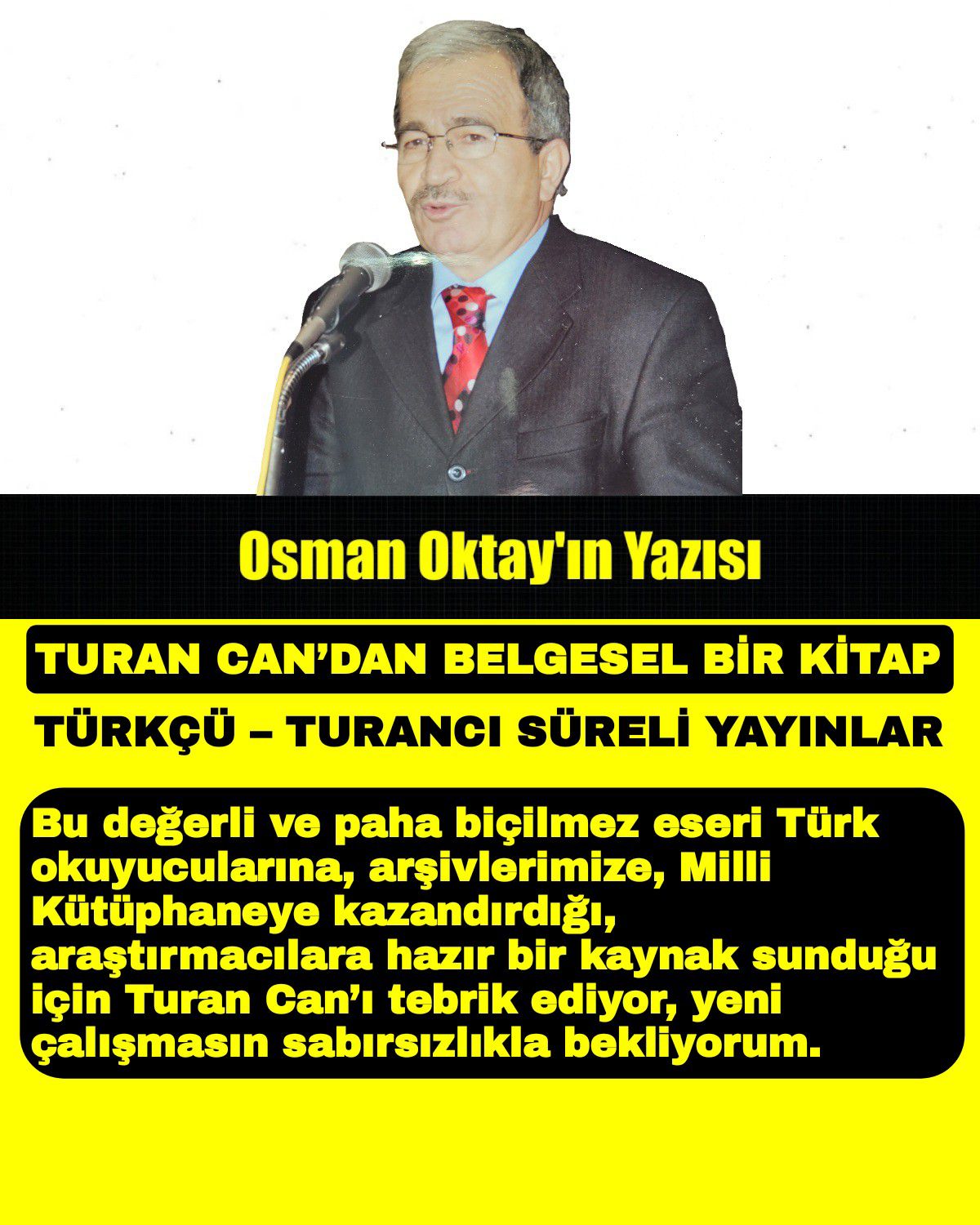 Turan Can’dan Belgesel Bir Kitap – TÜRKKOÇ